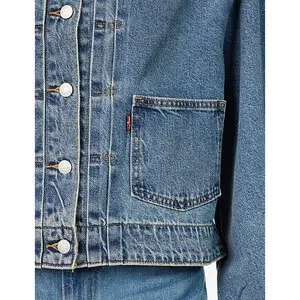 【Discoat】LEVIS BALLOON SLEEVE TRCKER JK Levi'S Balloon-Sleeve Trucker Denim Jacket - Miss My Flight No Tie